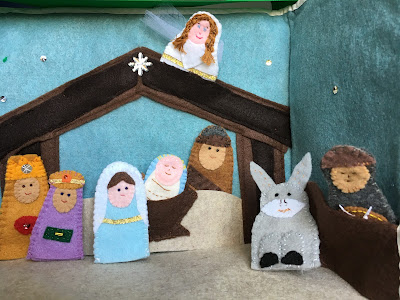 Once a Teacher, Always a Teacher: Felt Nativity with Finger Puppets