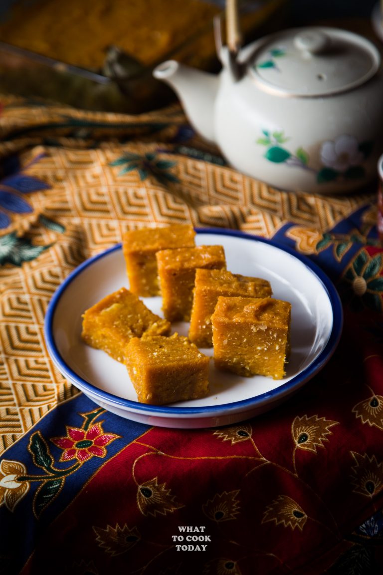 KUE BíNGKá LáBU KUNíNG / áSíáN BáKED PUMPKíN CáKE | Healthy Food Recipes