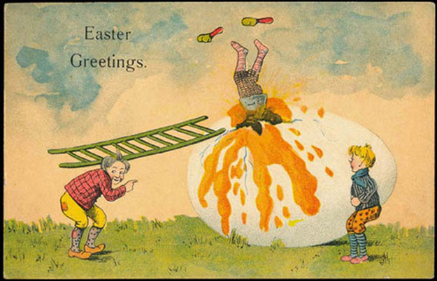 A Collection of 21 Creepy and Funny Vintage Easter Cards From the Early ...