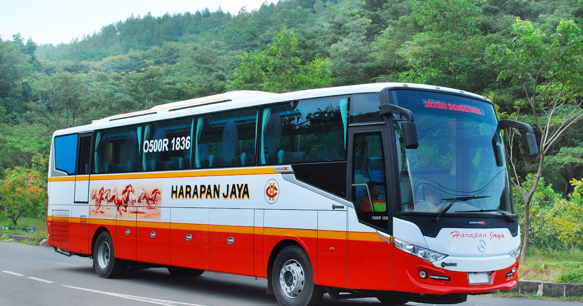 Inspirasi 37+ Cara Menggambar Bus Harapan Jaya