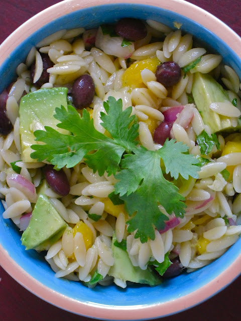 lemon drop: Mango Avocado Orzo Salad