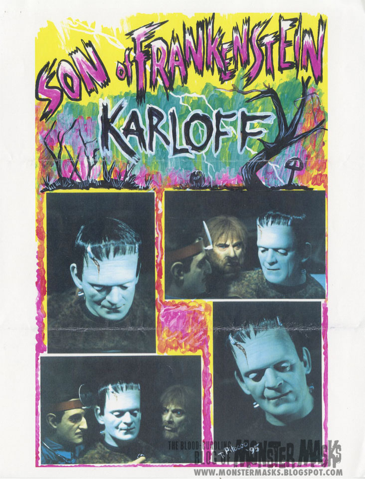 Tony Pitocco "Son of Frankenstein" Masks | Blood Curdling Blog of ...