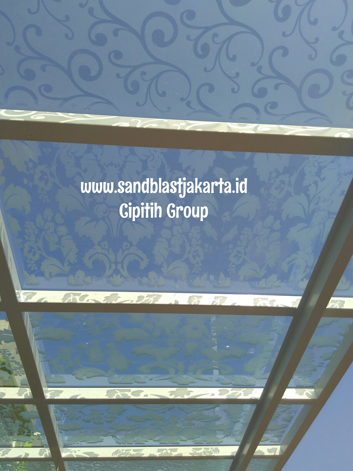 Sticker Sandblast: Motif Ornamen dan Batik. Batu Merah Residence, Pasar ...