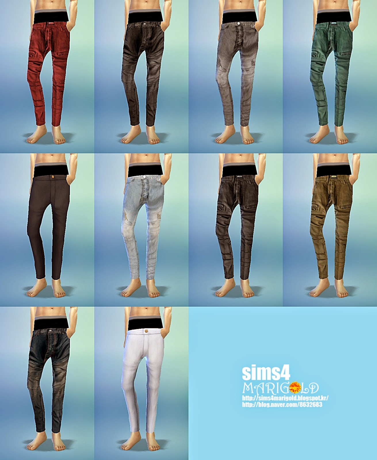 Sims 4 male pants mods - klogrupo