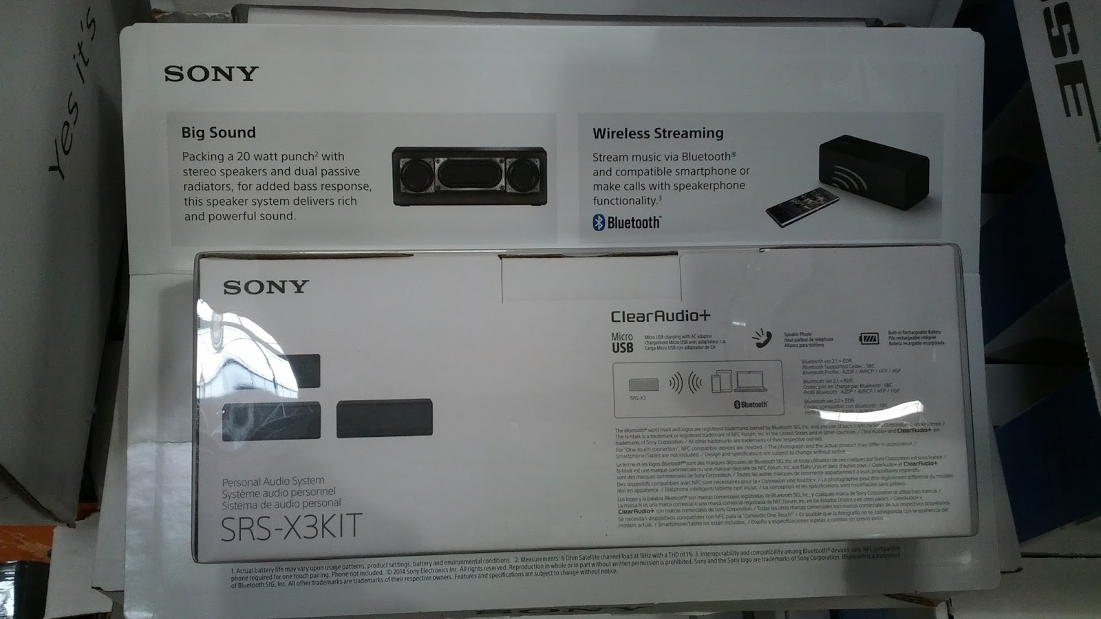 Sony SRS-X3 Portable Bluetooth Speaker with Case | Costco Weekender