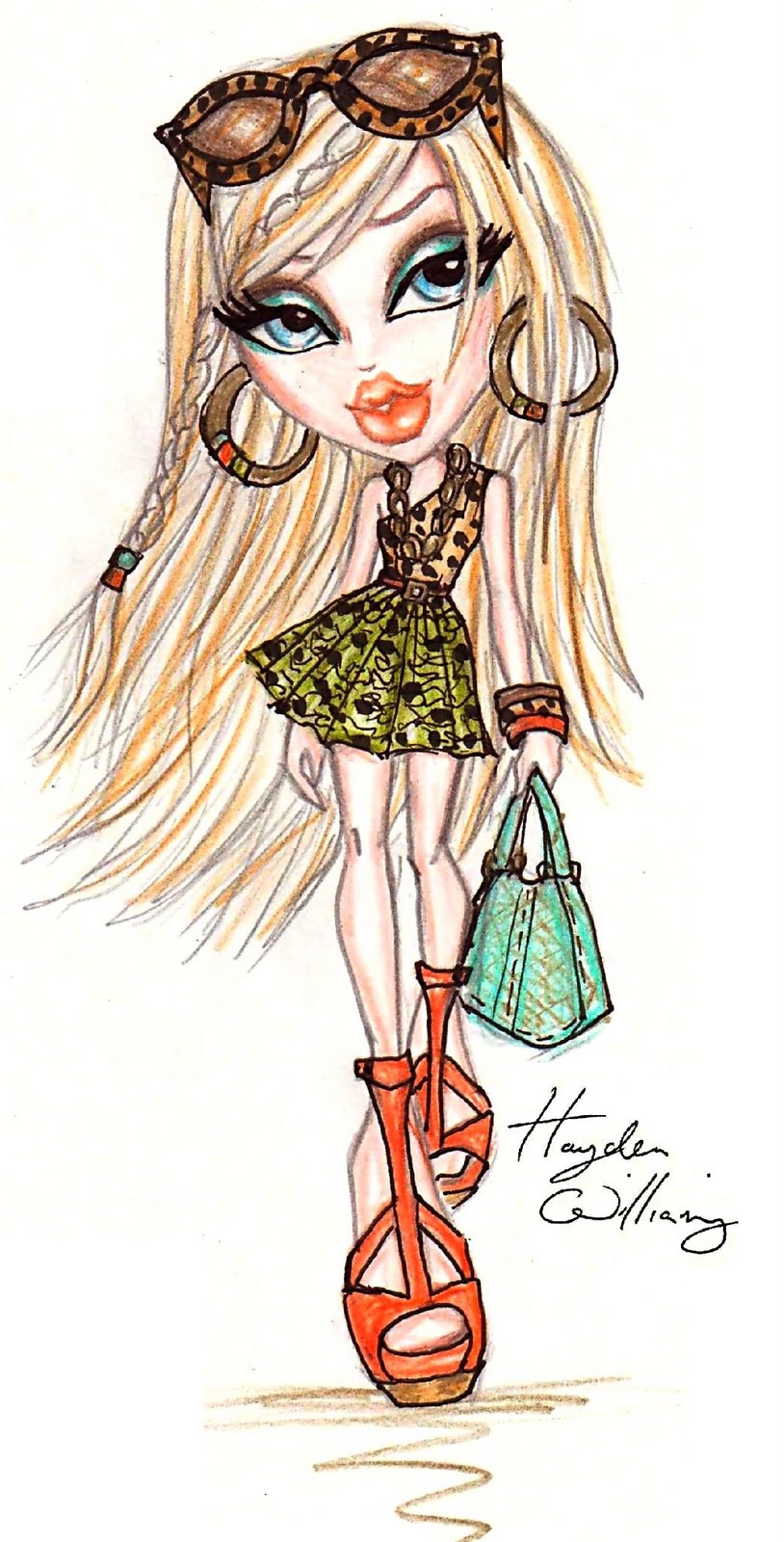 Hayden Williams Fashion Illustrations: Bratz 'Style It!' Cloe designed ...