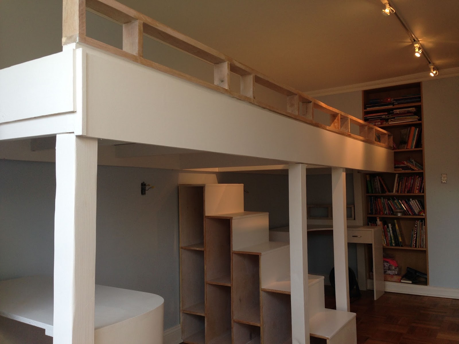 Zen Carpentry/Capital Cooperative: New Double Loft with Cubby Stairs ...