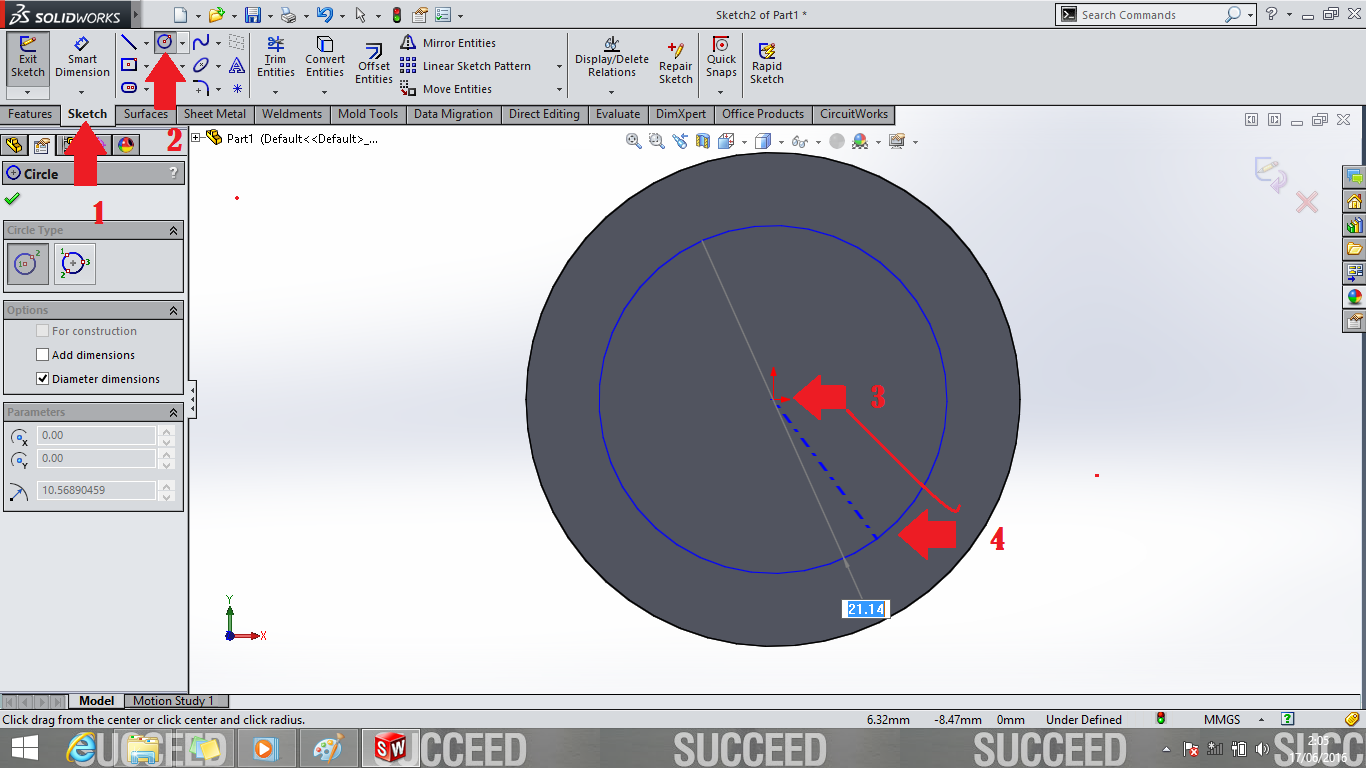 tutoriaal SolidWorks 2014 : Tutorial SolidWorks 2014 membuat bentuk ...