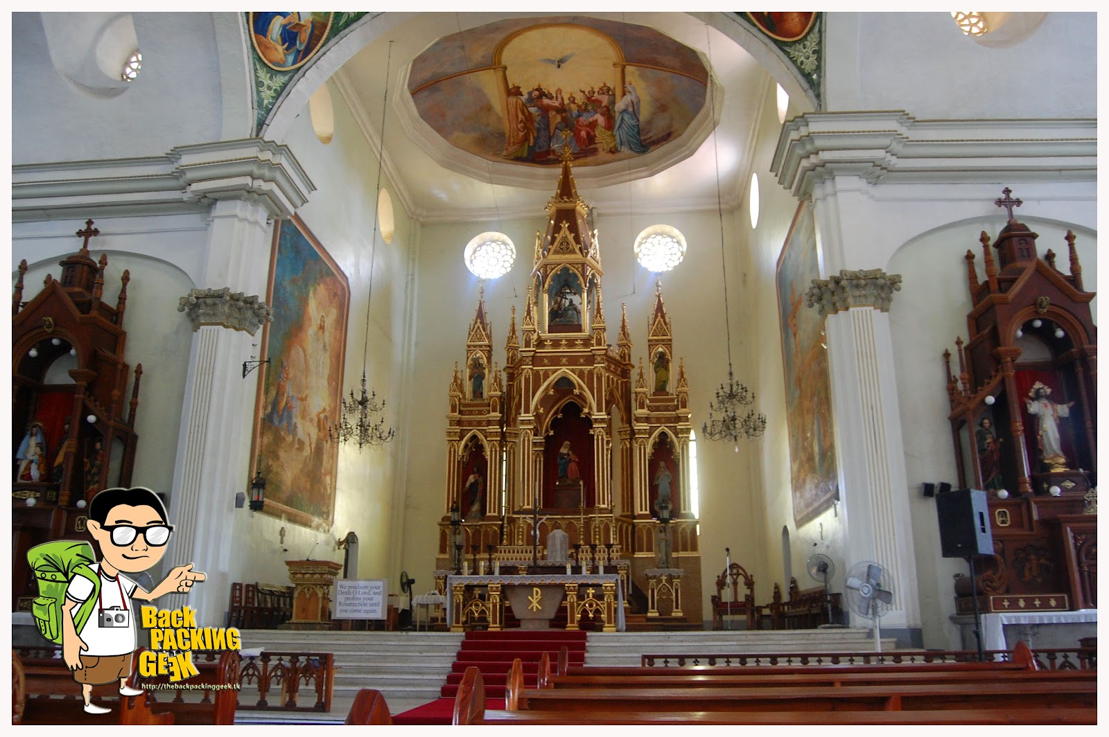 The Backpacking Geek: Pre-Holy Week Visita Iglesia: Molo Church