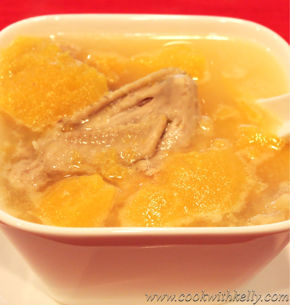 Cook with Kelly: 木瓜椰奶雞湯/Red Papaya Coconut Chicken Soup