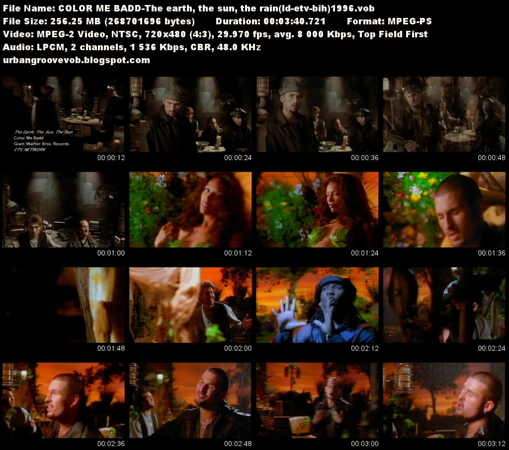 Urban Groove Vob Collection: Color Me Badd - The Earth, The Sun, The Rain (1996)
