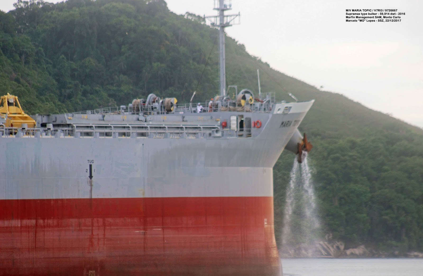 Santos Shiplovers: M/V Maria Topic / V7RI3, Owned by Marfin Management ...