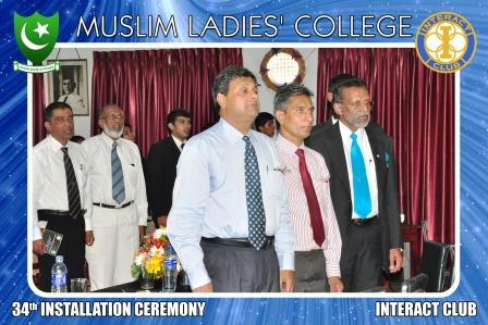 Interact Club of Muslim Ladies College: 34th Installation Of Muslim ...