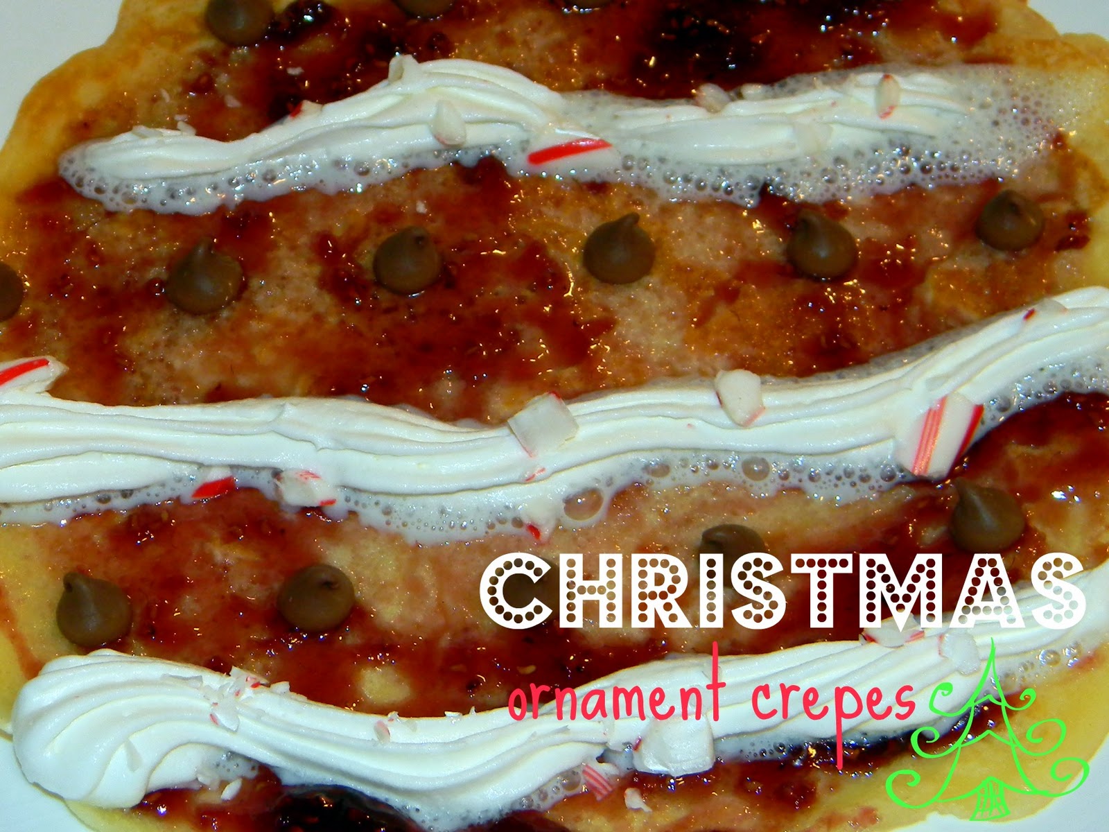Decorated Christmas Crepes - Our Thrifty Ideas