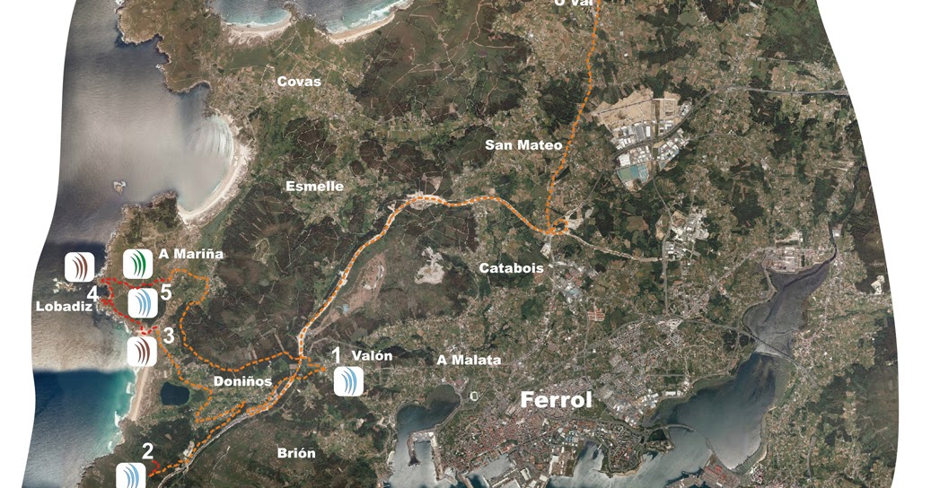 Darredor Da: Paisaxe sonora da costa de Ferrol: Mapa de ruta
