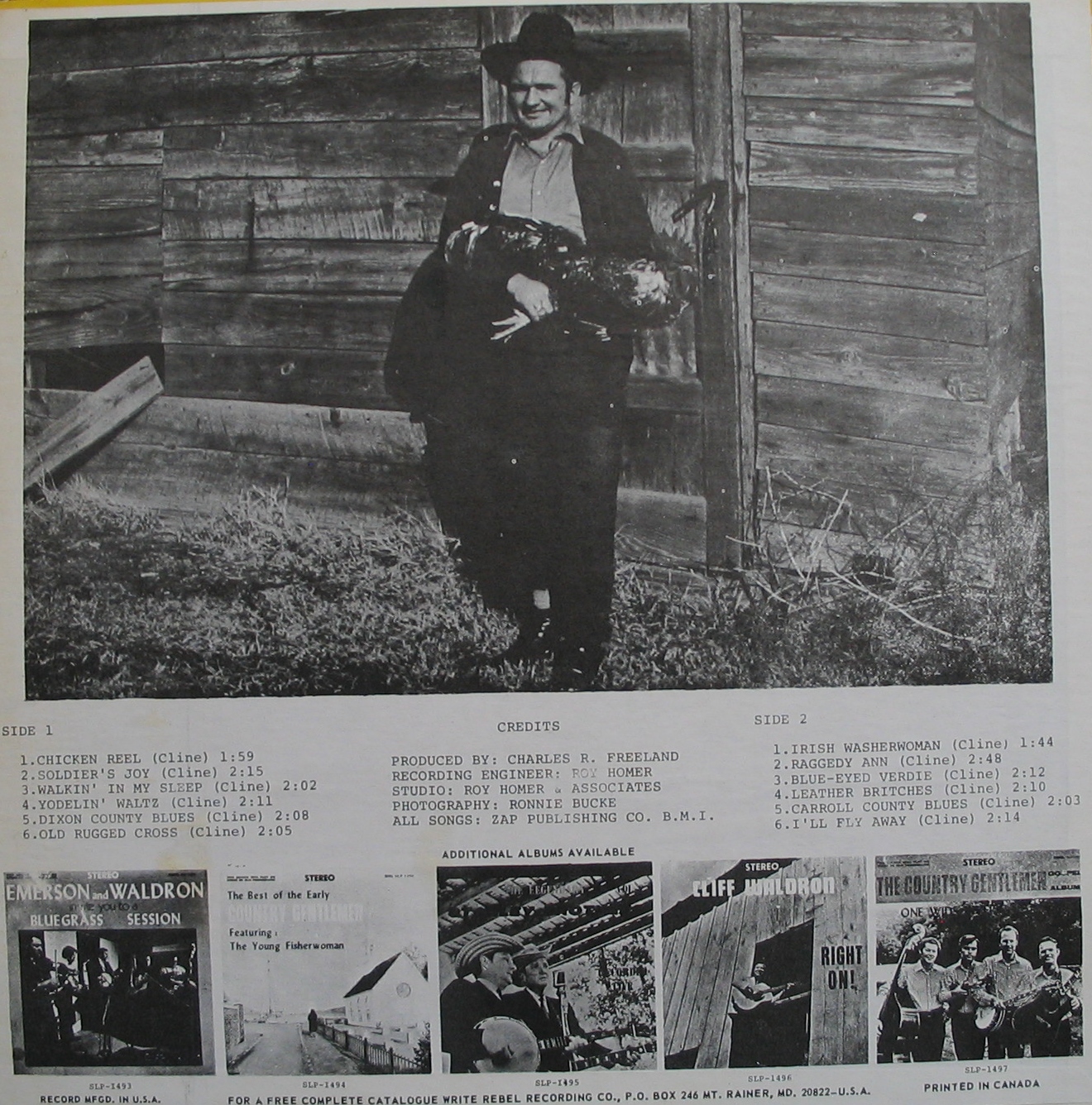 Allen`s archive of early and old country music.: Curly Ray Cline ...