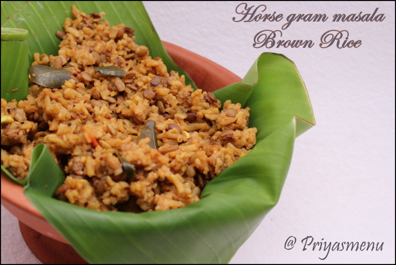 Priya's Menu - Yum Yum Yummy food for Food lovers : Kollu Satham using ...