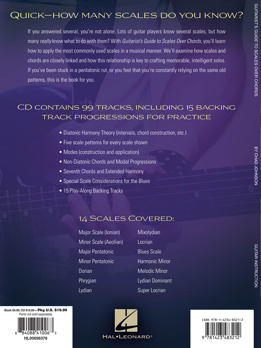 Tablature per chitarra: GUITARIST'S GUIDE TO SCALES OVER CHORDS, THE ...