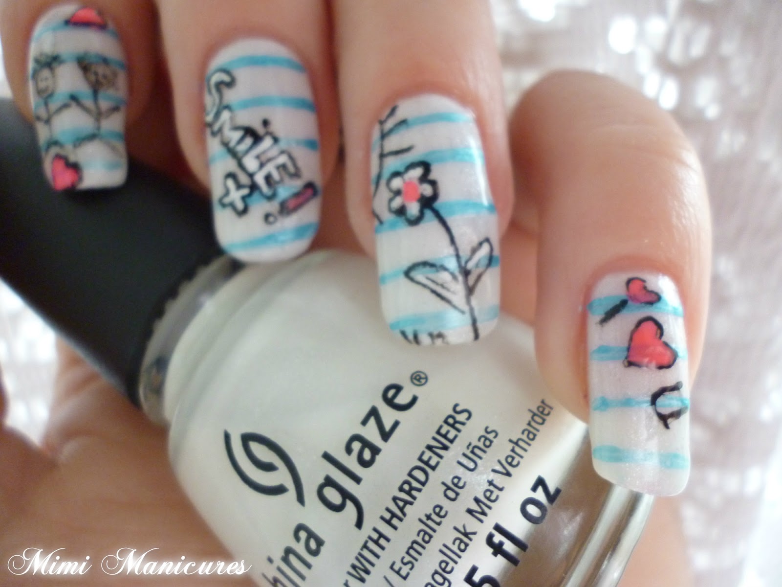 Doodle Nail Art Designs | Back To School