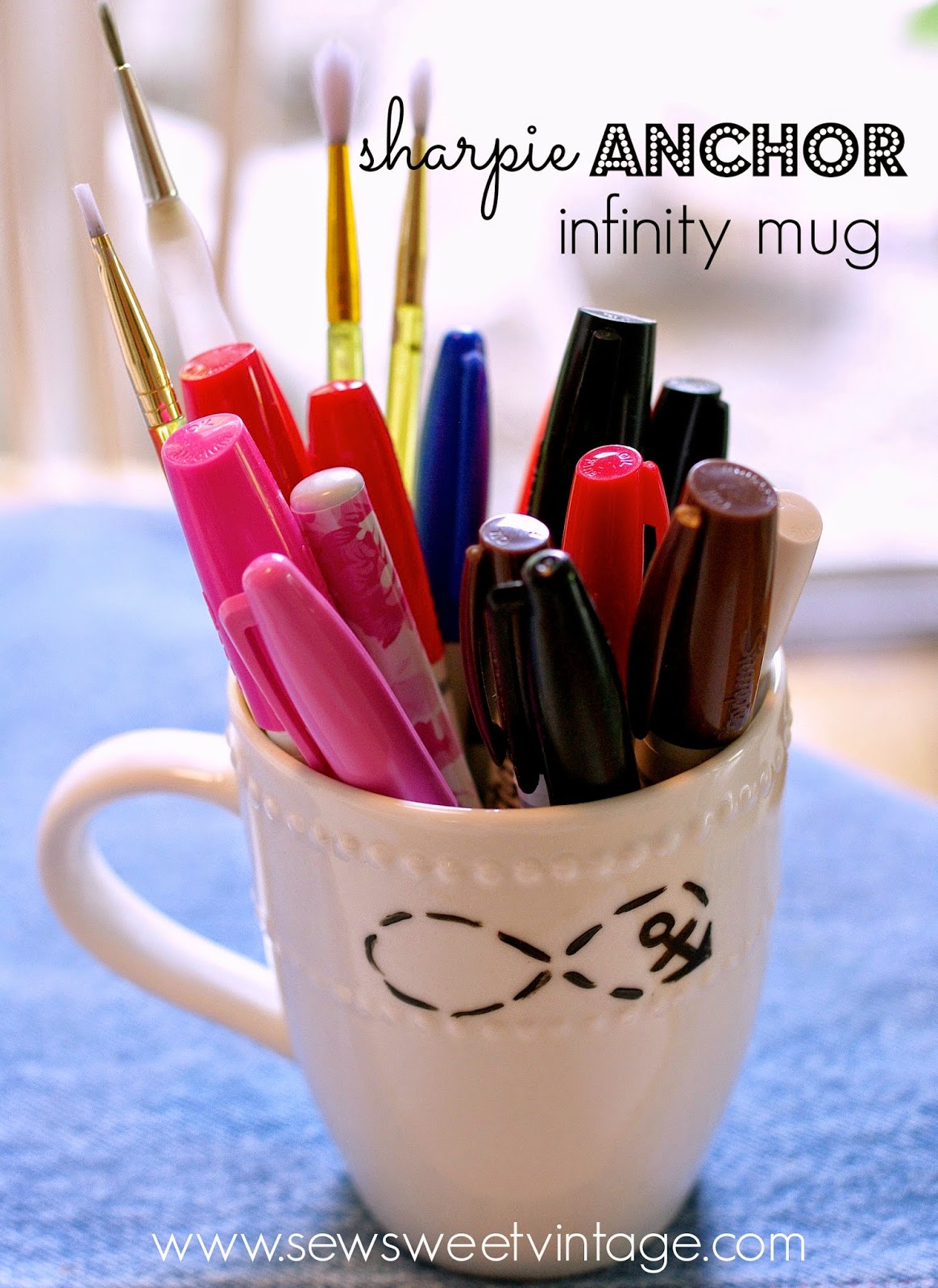 Sew Sweet Vintage: DIY sharpie mugs