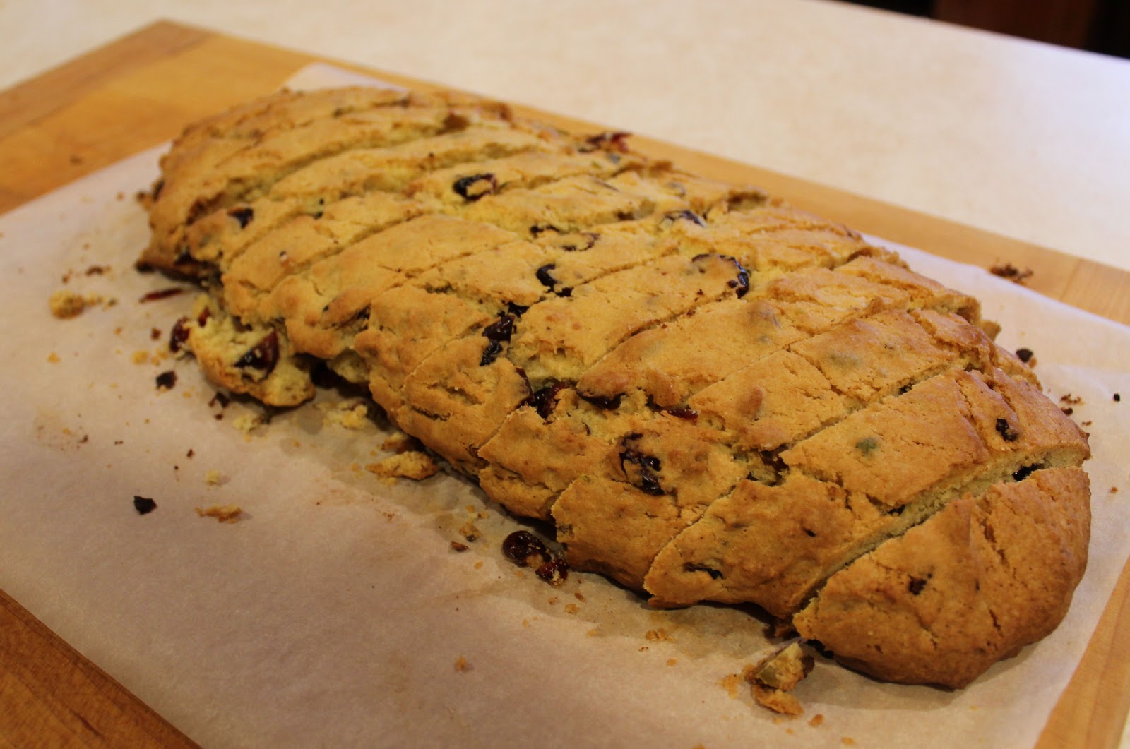 Cranberry-Pistachio Biscotti