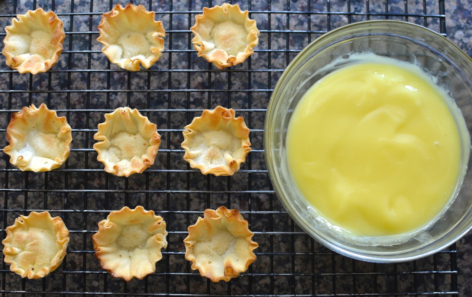 Playing with Flour: Mini lemon phyllo tarts