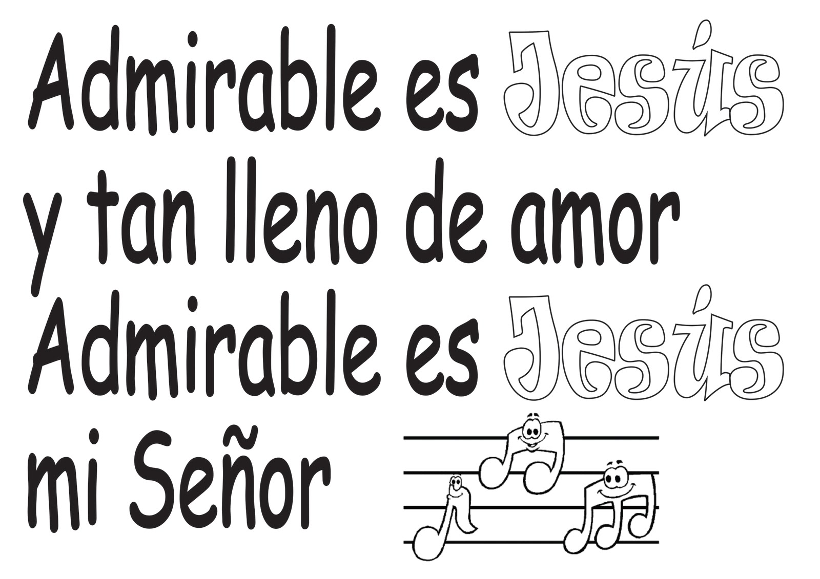Materiales de Iglesia: ADMIRABLE ES JESUS