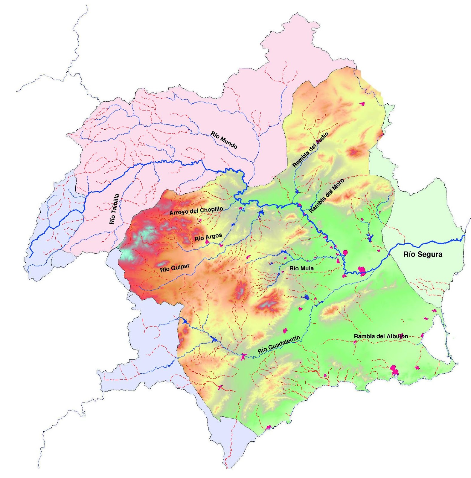 La Pesca de Candido: CUENCA HIDROGRAFICA DEL RIO SEGURA