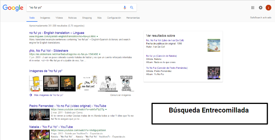 INFORMÁTICA: BÚSQUEDAS DE GOOGLE