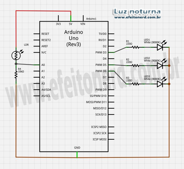 EfeitoNerd #Arduino #ESP32 #Attiny85: Luz Noturna