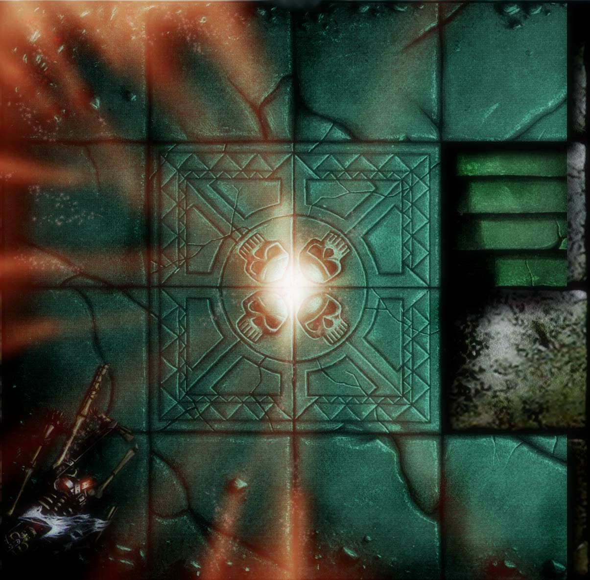 Free dungeon tiles to print: Plateaux HeroQuest Remaster de Gravaillon