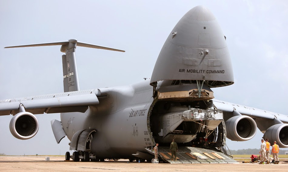 Asian Defence News: Lockheed C-5 Galaxy military transport aircraft