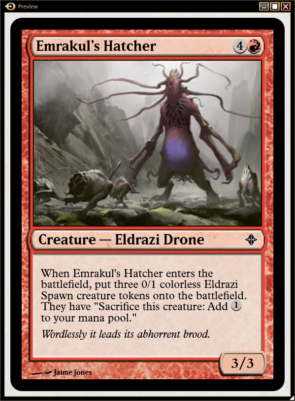 Magic the Gathering Adventures: Old and New Eldrazi Part 7: Red Casts