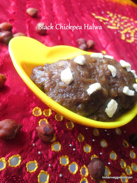 Black Chickpea Halwa/Kala Channa Halwa ~ Subha's Veg Recipes