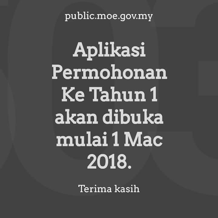 Anak Lahir Tahun 2012 & 2013, Daftar Darjah 1 Secara Online - Cik Azizah