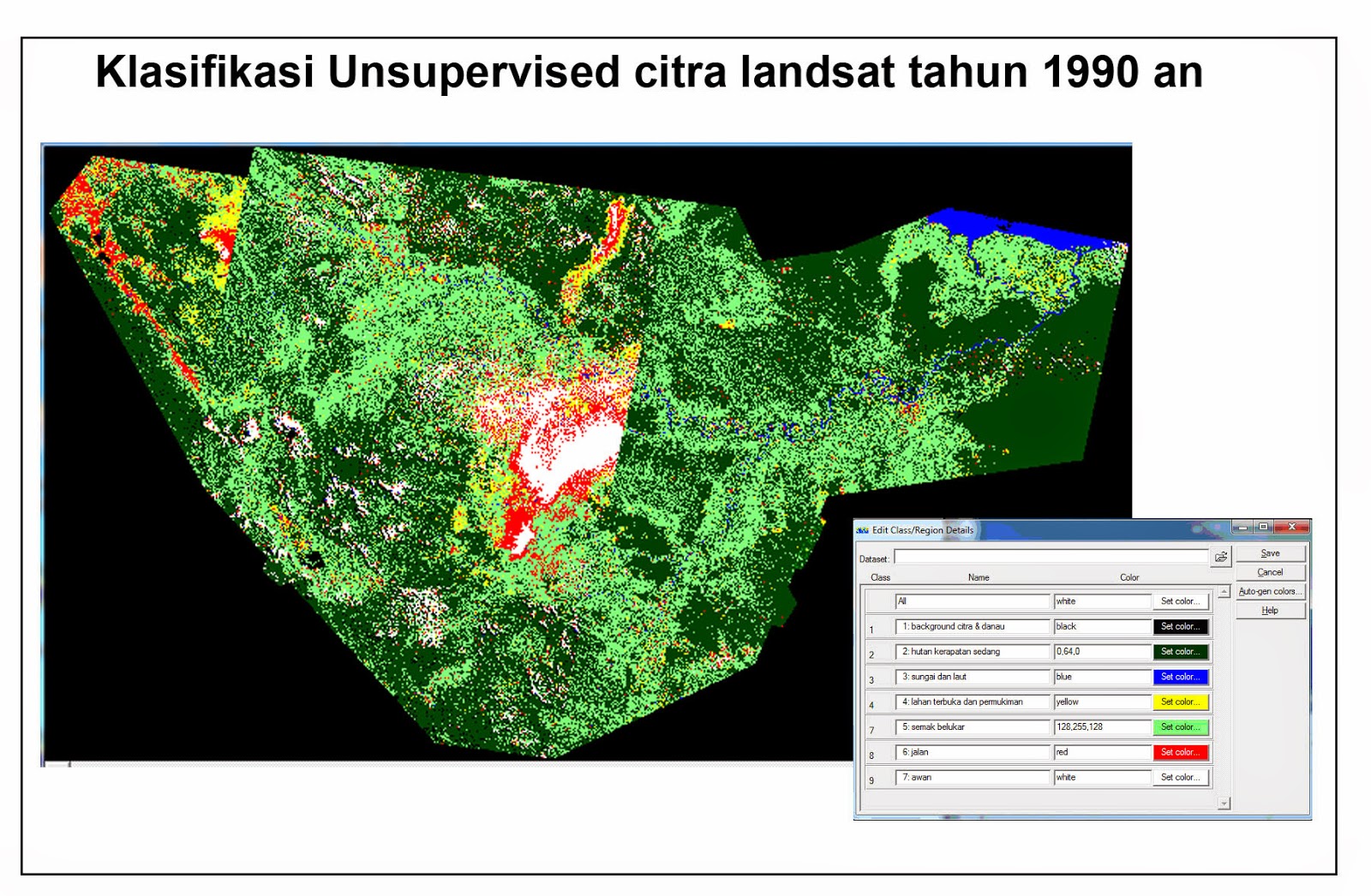 Jual Citra Satelit : Produk Data Klasifikasi Unsupervised dari citra ...