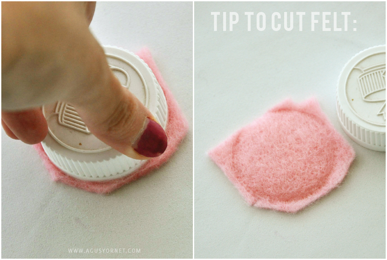 DIY: Double Color Felt Rose | Agus Yornet Blog