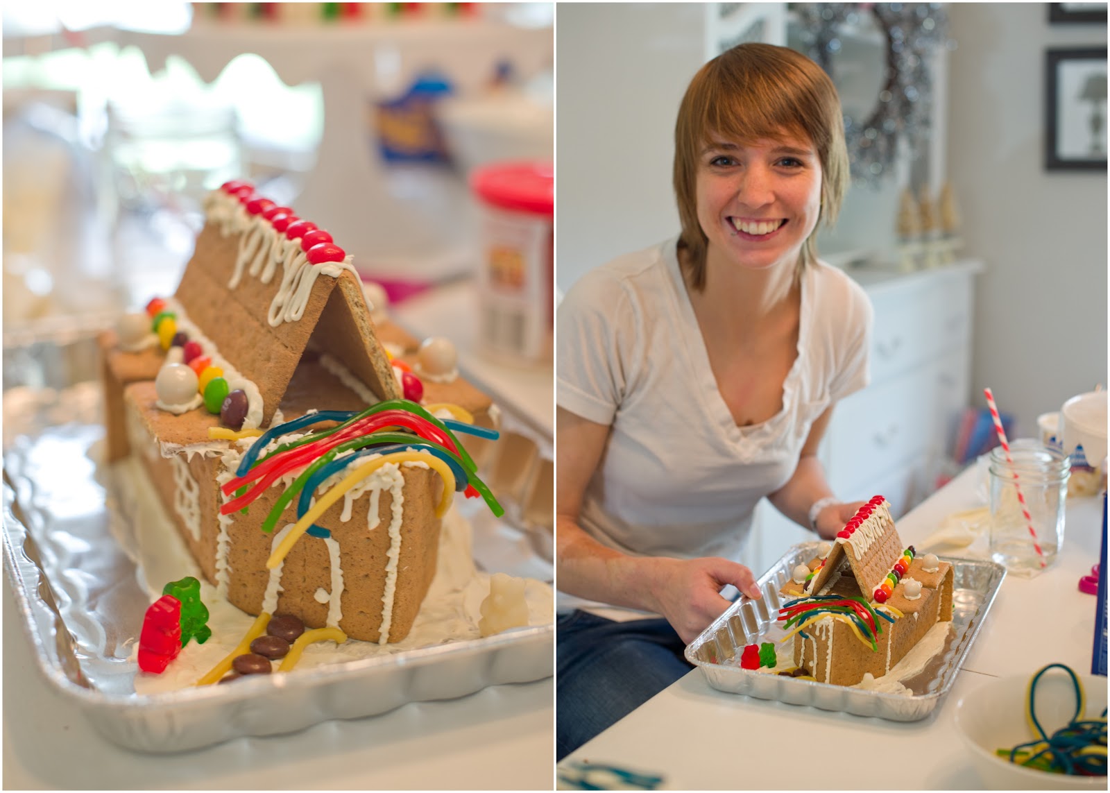 Domestic Fashionista: Gingerbread House Making Party
