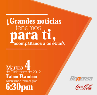 Martes 04, 6:30 p.m., Bepensa - Coca Cola, Tamboo Bamboo - Actividades ...