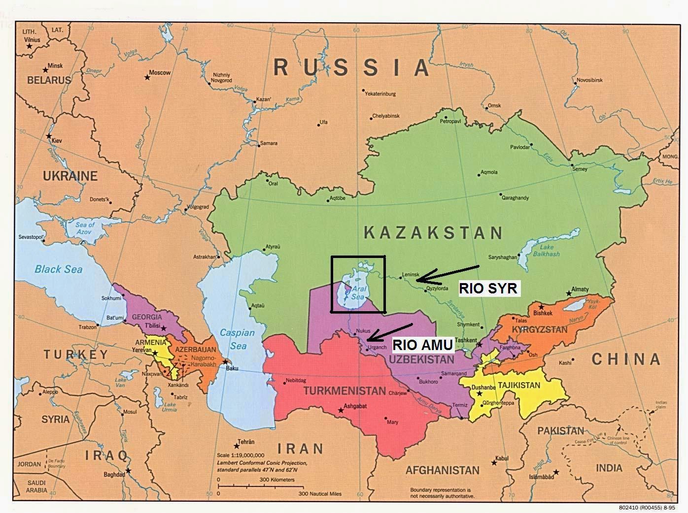 Mar De Aral Mapa | Mapa
