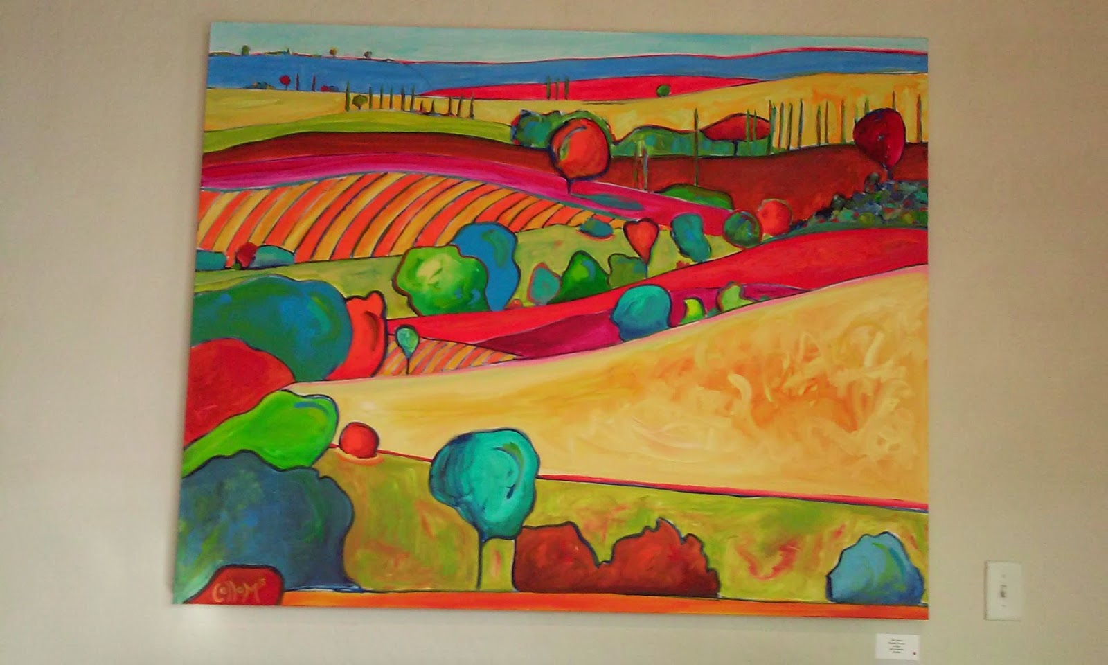 Angela's Contemporary Art Journey: Blog #7: Paintings by Tim Collom