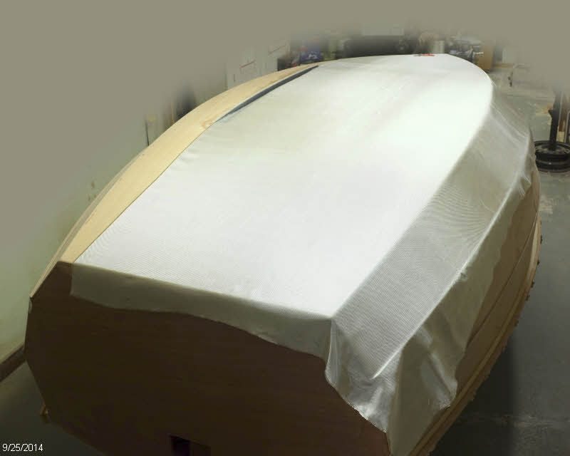 SCAMP #243: Fiberglassing the hull