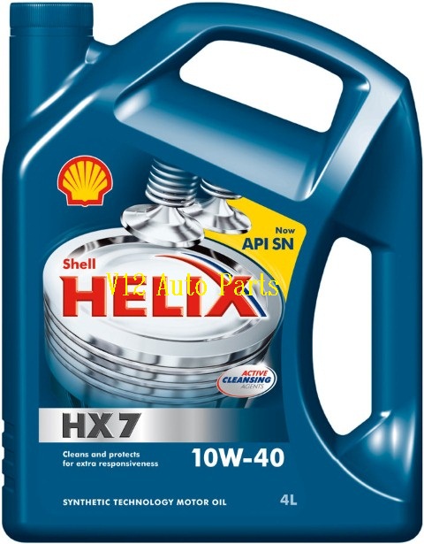V12 Auto Parts: SHELL Helix (HX7) Engine Oil 10w-40 - Semi Synthetic