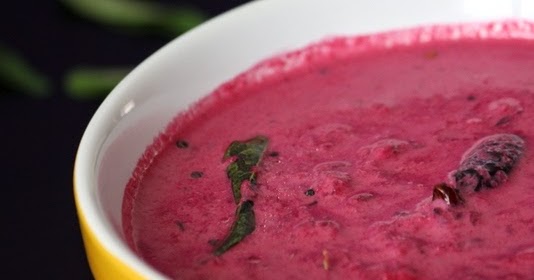 Erivum Puliyum: Beetroot Kichadi (Pachadi) | Sadya dish