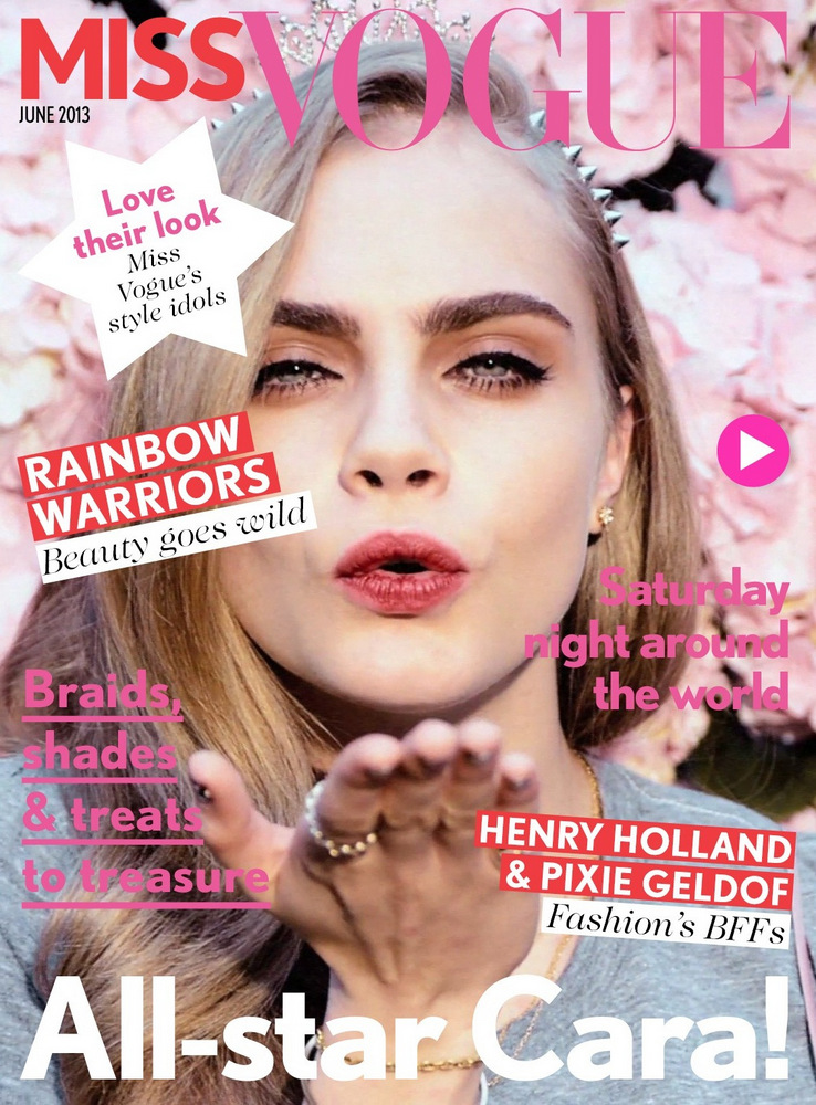 Smartologie: UPDATED: Cara Delevingne for Miss Vogue UK June 2013 ...