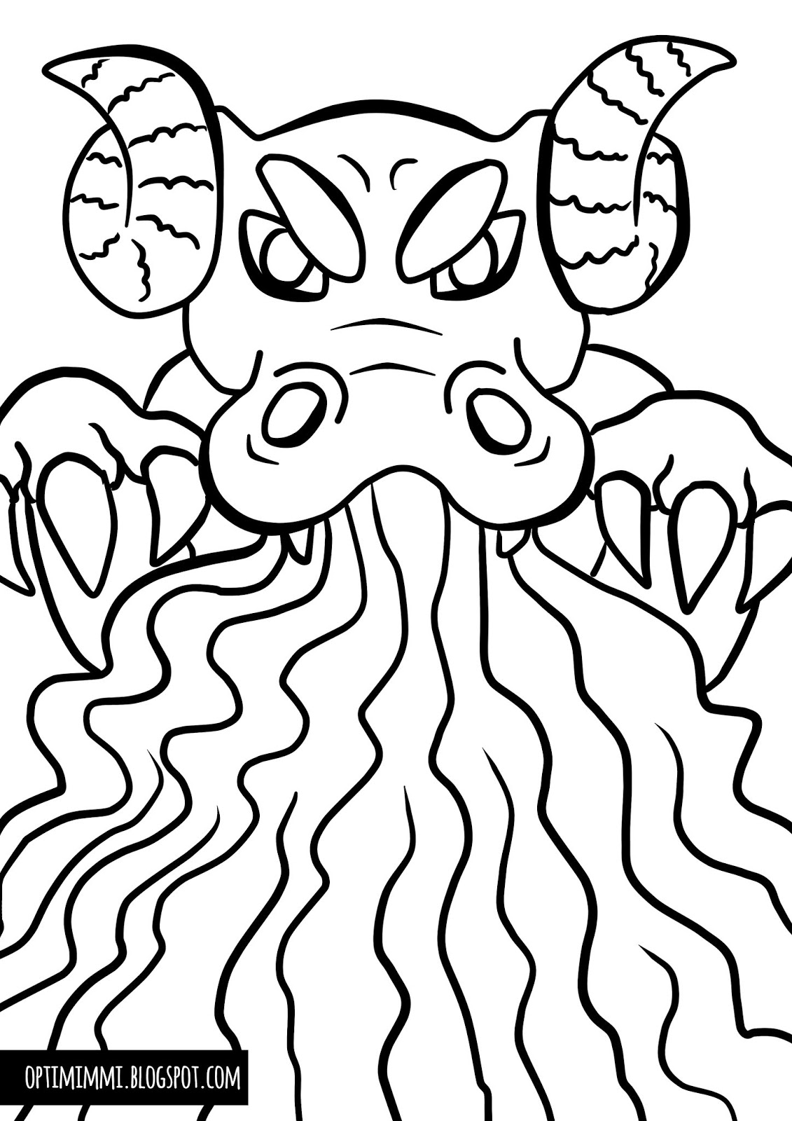 Inktober 2018: 31 coloring pages / 31 Värityskuvaa