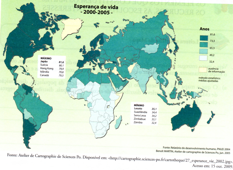 Professor Wladimir - Geografia: Mapas e Dados de IDH Mundo