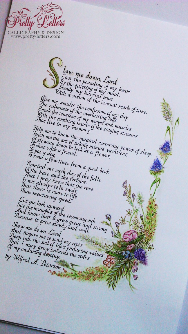 Learning-Living [learning-living.com]: WILFRED PETERSON: "SLOW ME DOWN ...