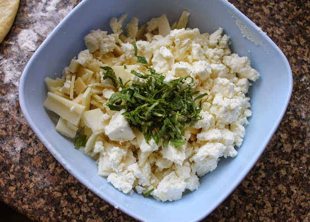 Food Lust People Love: Tiganopsomo - Feta-Stuffed Fried Bread #BreadBakers