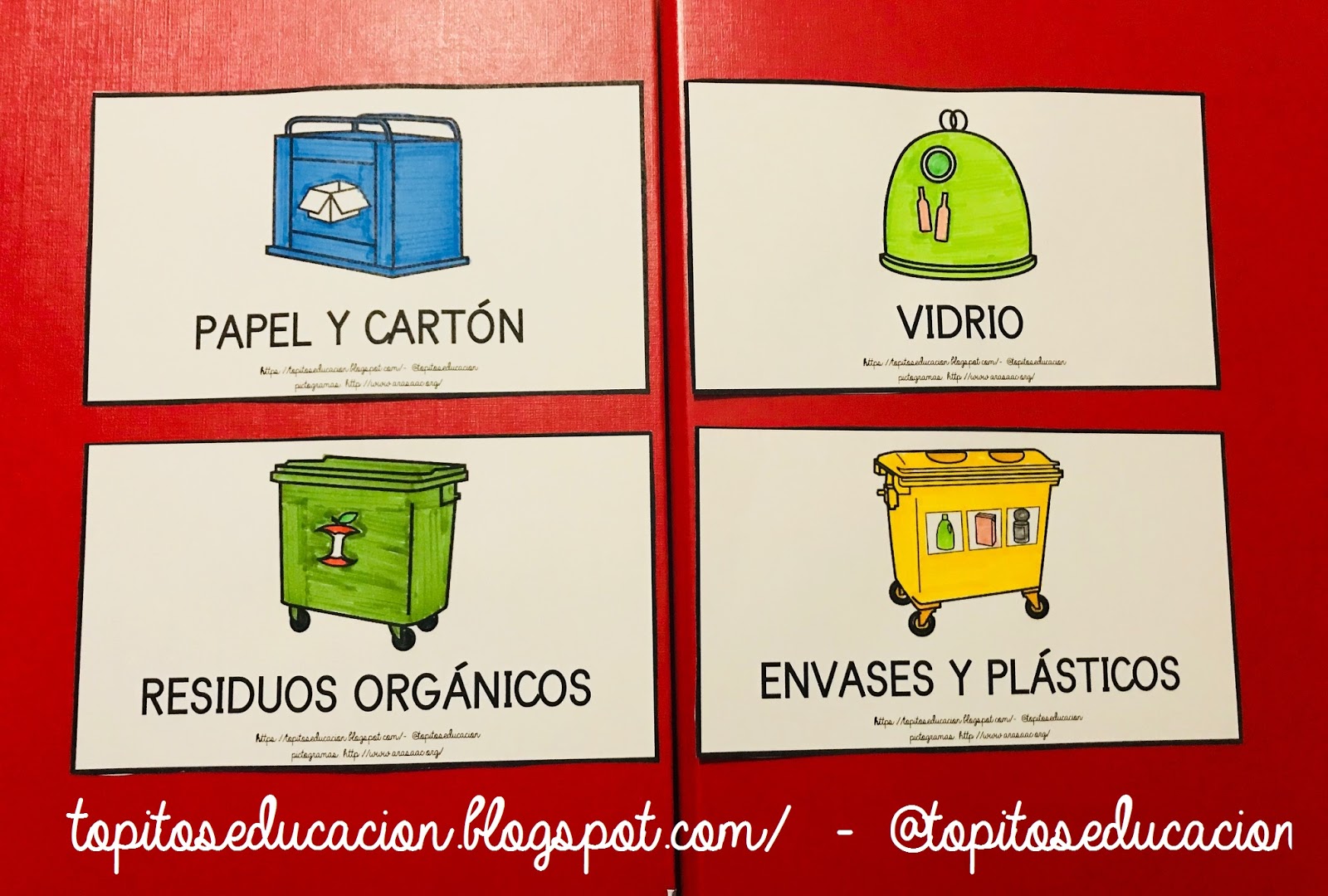 TOPITOS EDUCACIÓN: CARTELES PARA EL RECICLAJE